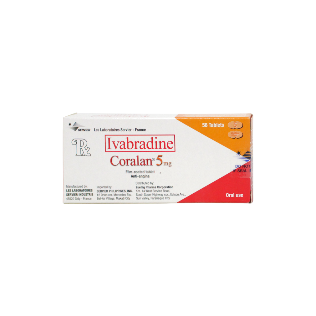 CORALAN Ivabradine 5mg Film-Coated Tablet 1's price in the Philippines ...
